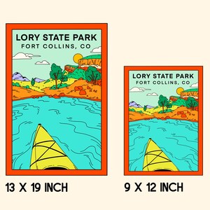 Lory State Park Poster Colorado Horsetooth Reservoir Fort Collins CO ...