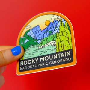 Rocky Mountain National Park Sticker Colorado National Park Nature Art ...