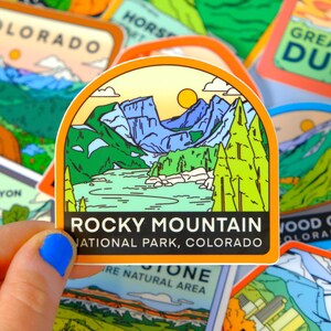Rocky Mountain National Park Sticker Colorado National Park Nature Art ...