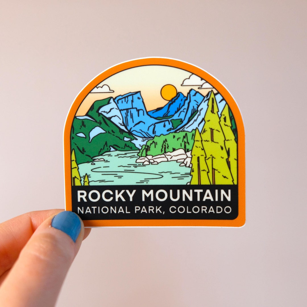 Rocky Mountain National Park Sticker Colorado National Park Nature Art ...