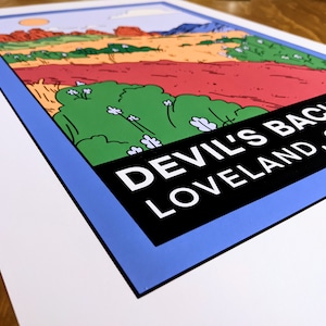 Devil's Backbone Poster Loveland Colorado Wall Art Print Landscape Art ...