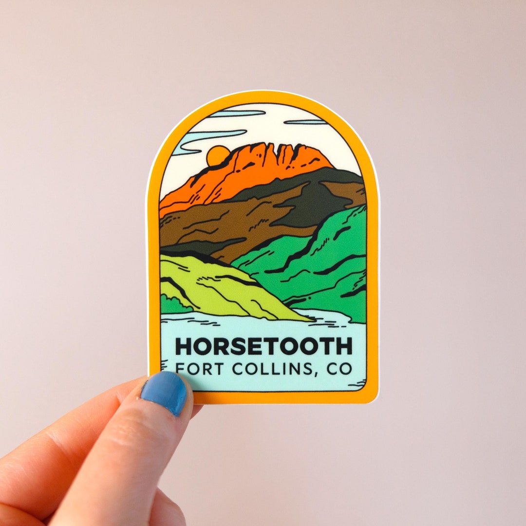 Horsetooth Fort Collins CO Sticker Horsetooth Rock Reservoir Colorado ...