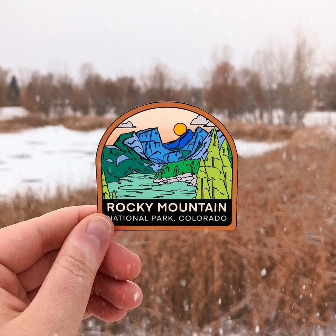Rocky Mountain National Park Sticker Colorado National Park Nature Art ...