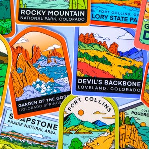 Rocky Mountain National Park Sticker Colorado National Park Nature Art ...