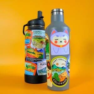 Fort Collins CO Sticker Colorado Art Waterproof Sticker Nature Art ...