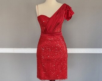 Red Masquerade Dress - Etsy