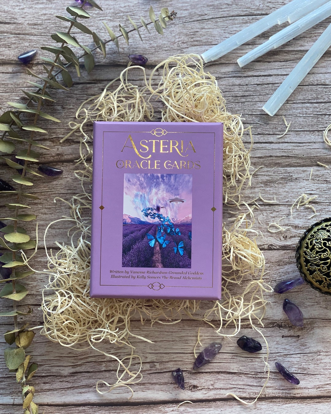 Asteria Oracle Card Deck | Purple Oracle Deck | Divination Tools ...