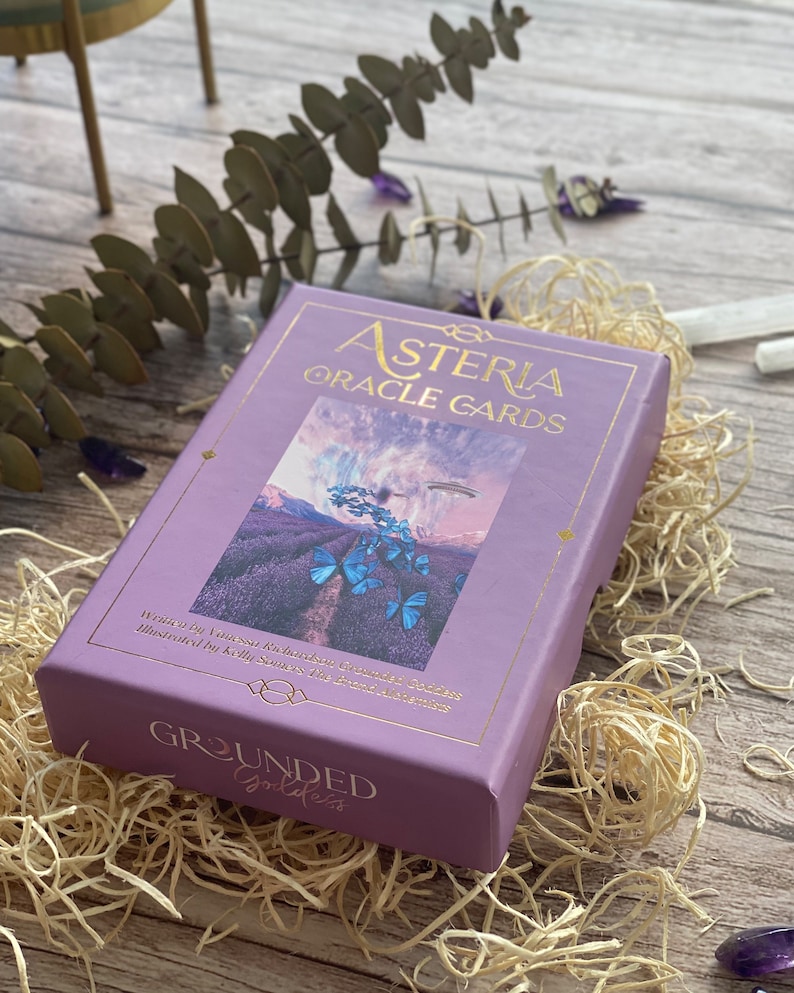 Asteria Oracle Card Deck | Purple Oracle Deck | Divination Tools ...