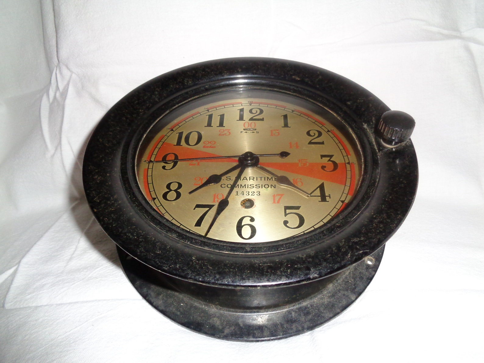 WW11 Seth Thomas U.S. Maritime Ships Radio Room 12/24 Hr Clock - Etsy