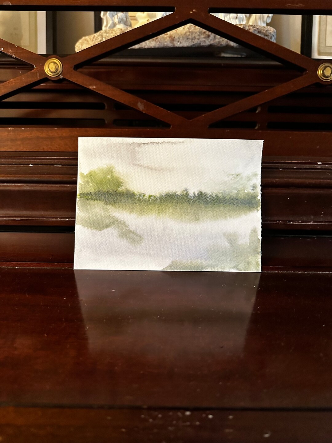 Original Watercolor Painting “rainfall’s Reflections”, Original Artwork ...
