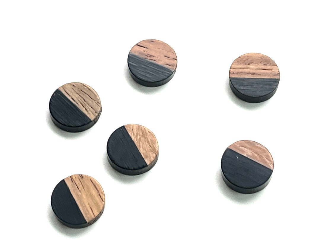 Wood Resin Flat Round Disc 10mm Wood Cabs Wood Resin Flat - Etsy