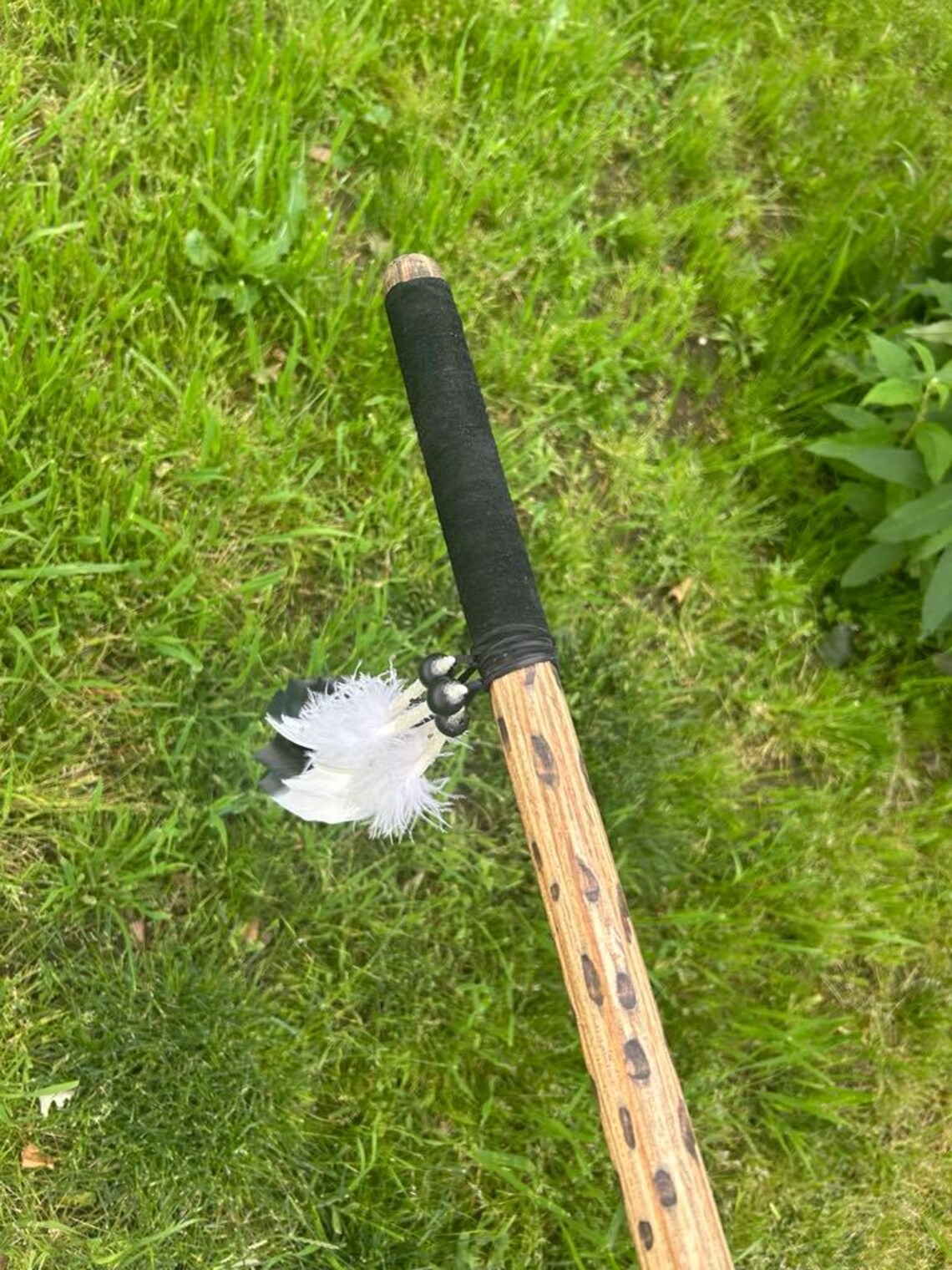 Native American Inspired Hunting Spear - Handmade - 4" Flint Stone ...