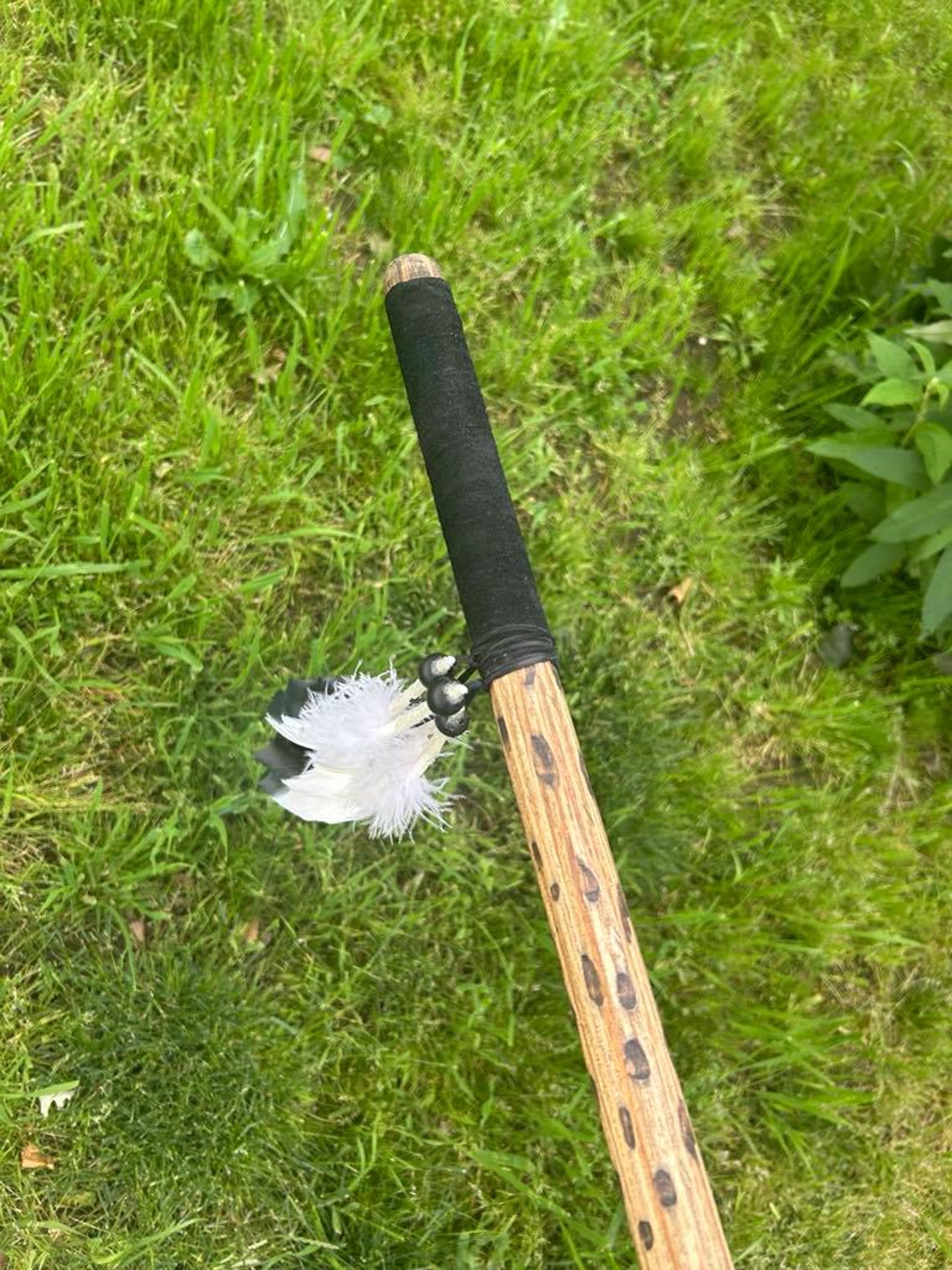 Native American Inspired Hunting Spear - Handmade - 4" Flint Stone ...