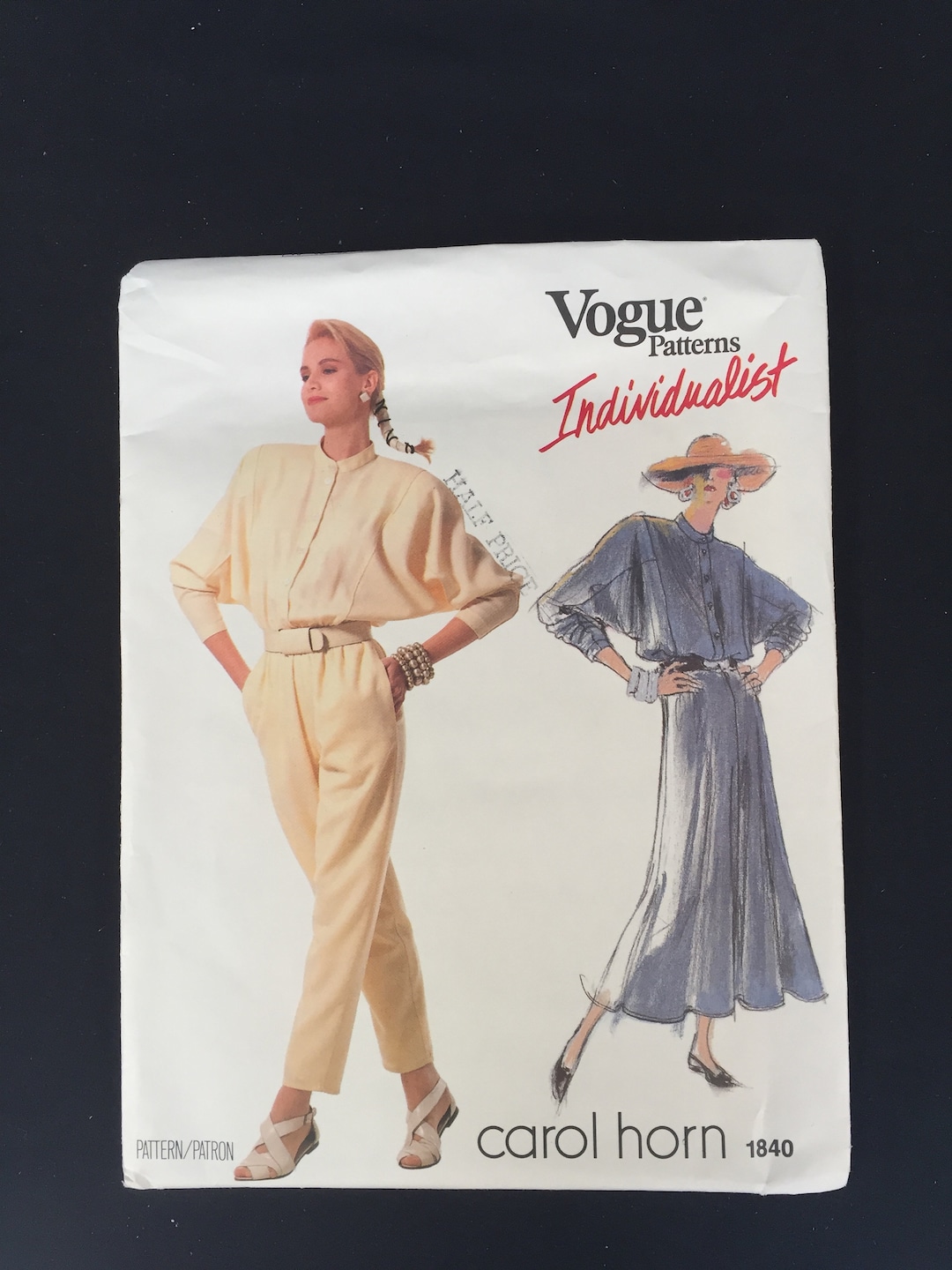 Uncut Vintage Carol Horn Vogue Pattern 1840 in Size 10 for Dress and ...