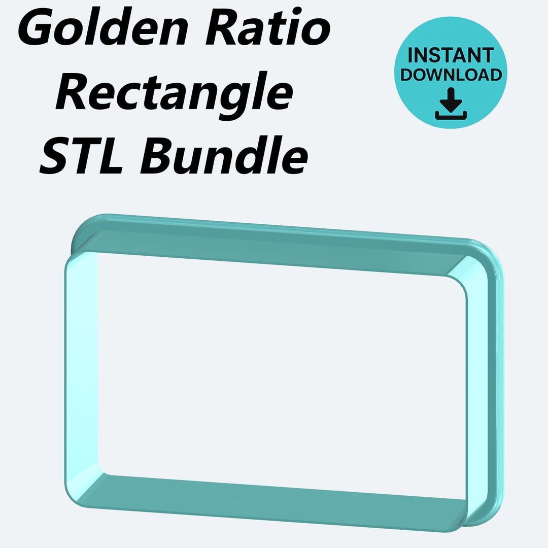 Golden Ratio Rectangle STL Bundle (digital Download) - Etsy