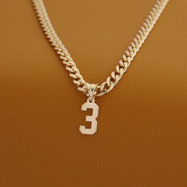 Number Necklace - Etsy
