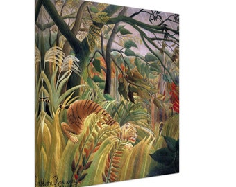 Tiger in a Tropical Storm by Henri Rousseau Fine Art Print - Etsy