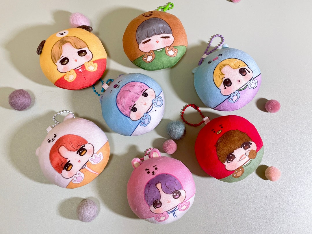 BTS X BT21 Doll | Squish Mochi | BTS Keychain Keyring |RM, Jin, Suga ...