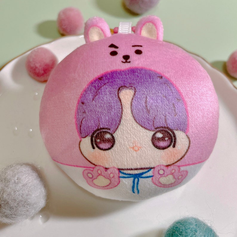 BTS X BT21 Doll Squish Mochi BTS Keychain Keyring RM - Etsy
