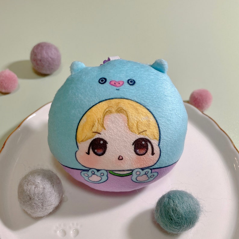 BTS X BT21 Doll Squish Mochi BTS Keychain Keyring RM - Etsy