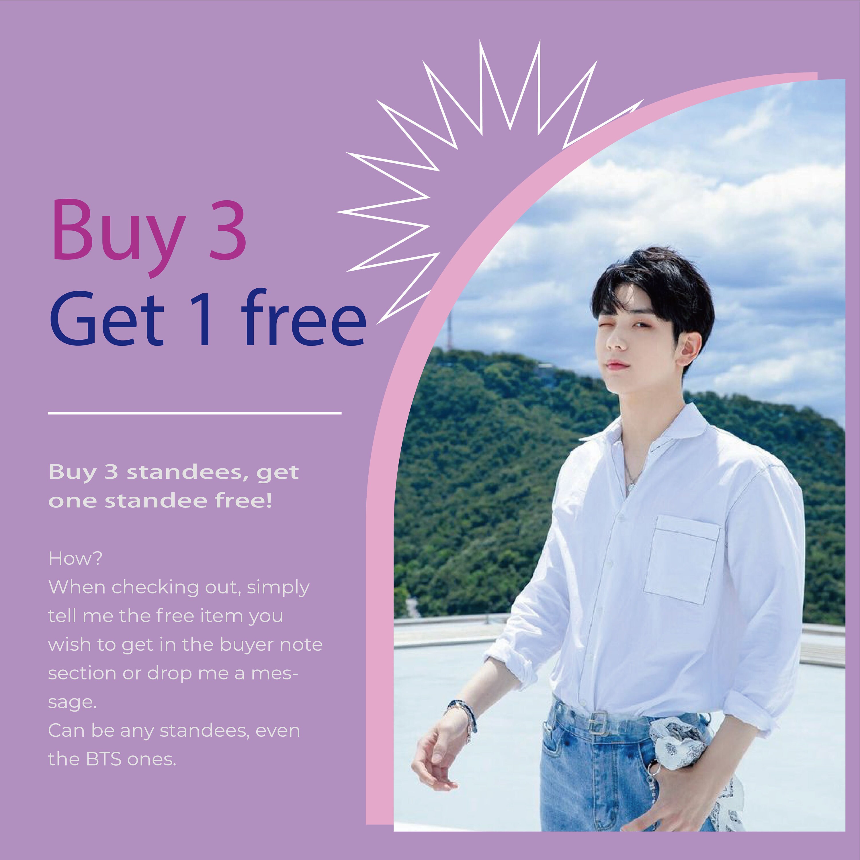 TXT Standee Buy 3 Get 1 Free Beomgyu Taehyun Yeonjun Acrylic - Etsy