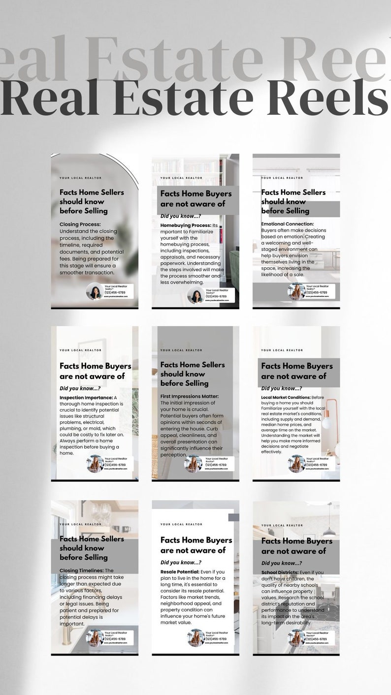 Real Estate Post Templates Real Estate Canva Template Real Estate ...