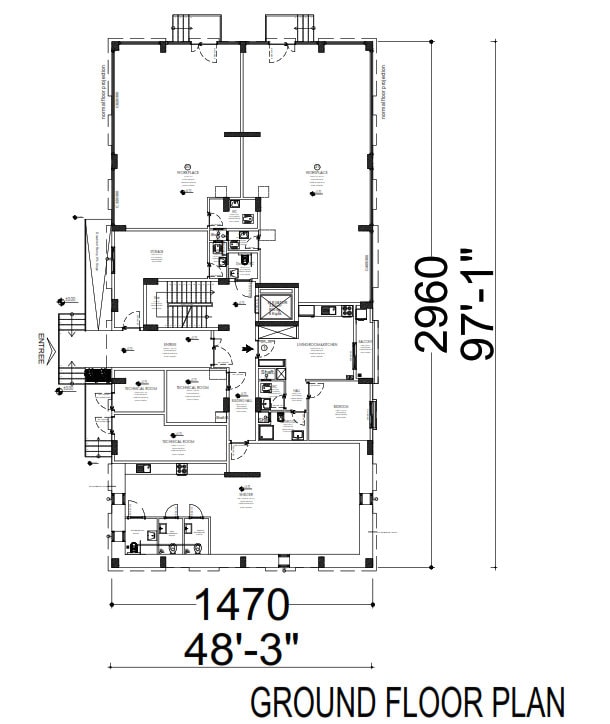Plano de apartamento moderno de 5 pisos: Diseño de edificio residencial ...