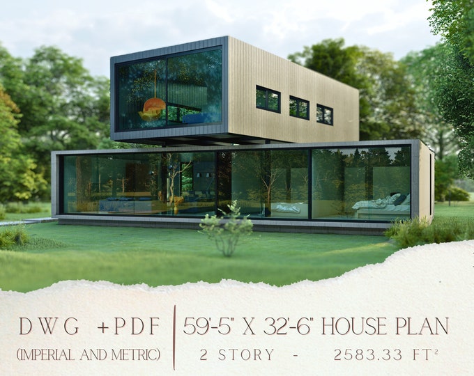 7x8 Meters Small House FLOORPLAN 3 Bedrooms House Plan Modern Small ...