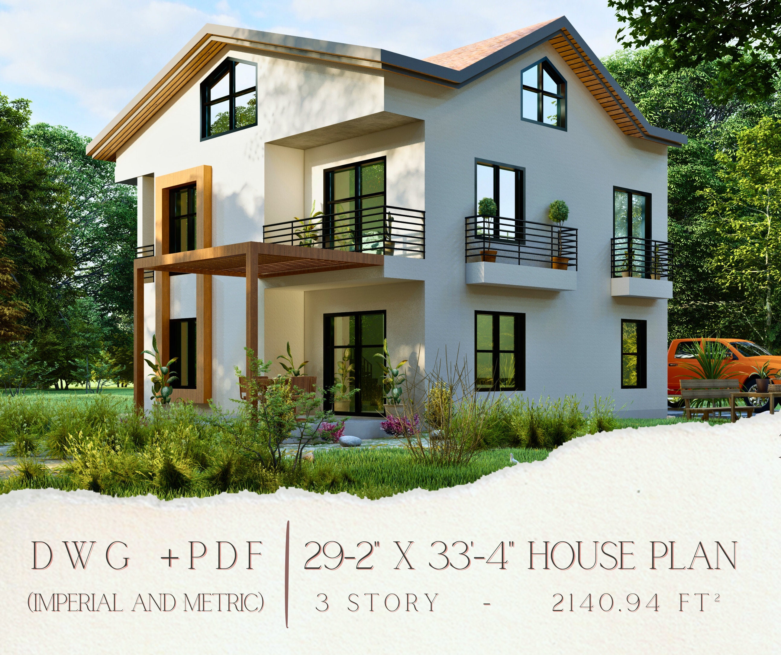 Villa Modern Plan Simple