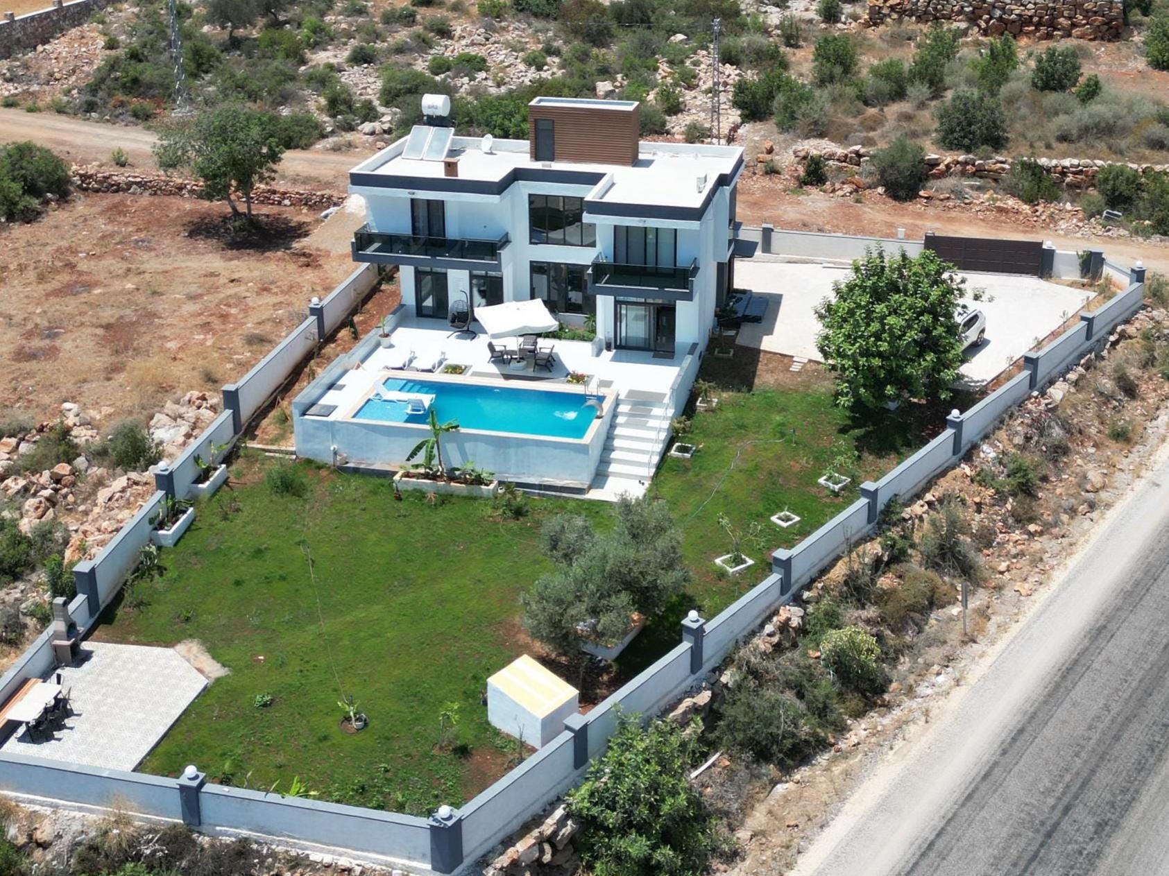 Modern 3 Bedroom House Plan: 2-story Blueprint (imperial + Metric) (DWG ...