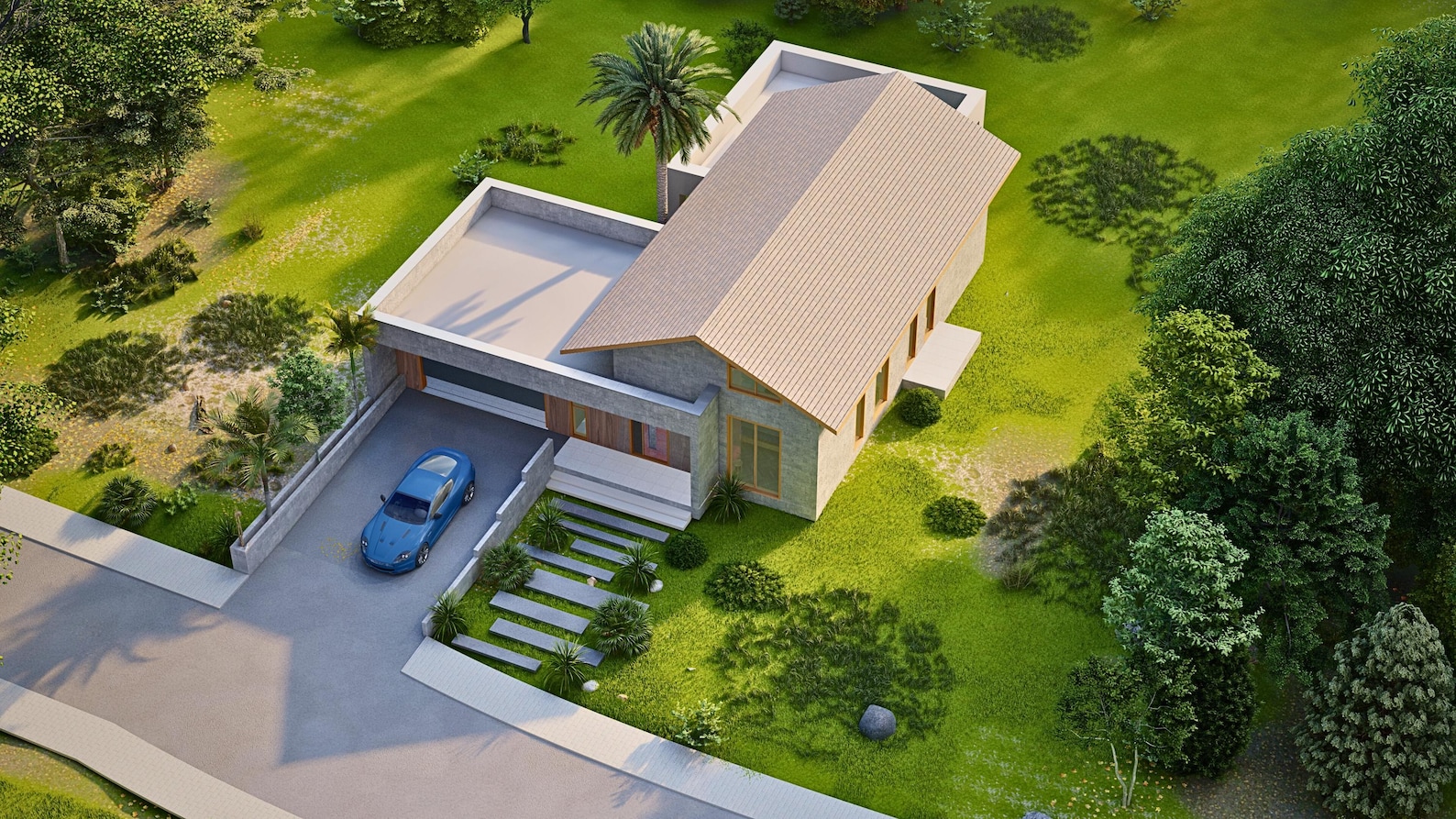 House Plan: Contemporary Farmhouse Plans, Modern Design Single Story ...