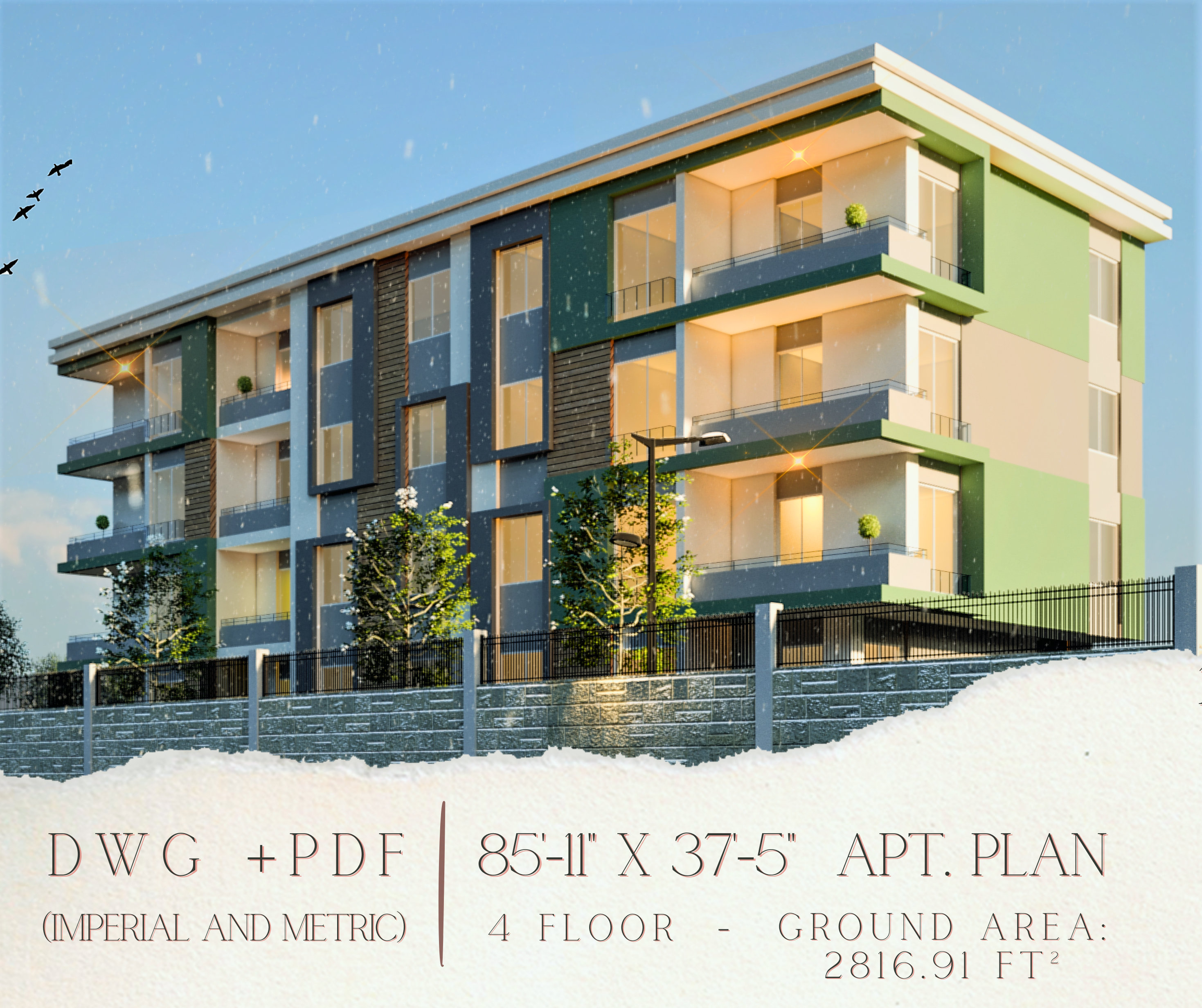 Simple Apartment Building Design