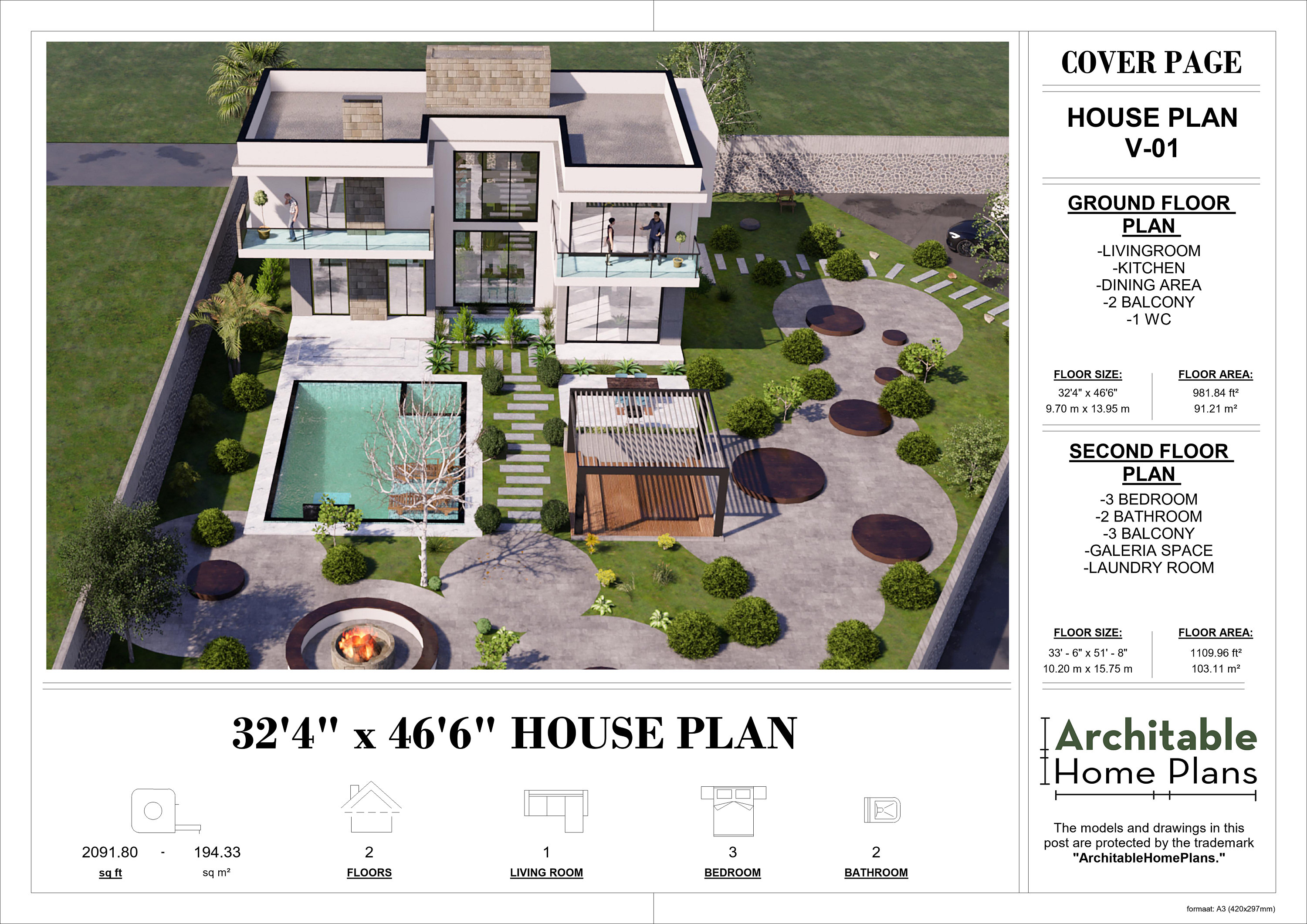 Site Plan Design For Villa
