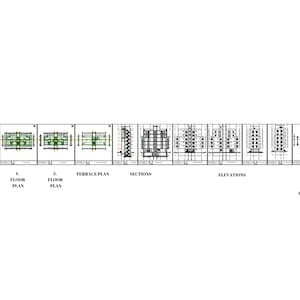 5 Story Apartment Building Plan - 63'8'' X 22'8'' - Modern Multi-unit ...