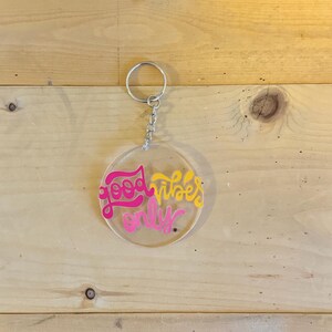 Cute Acrylic Quote Keychain – Ready to Ship Gift for Friends – Funny ...