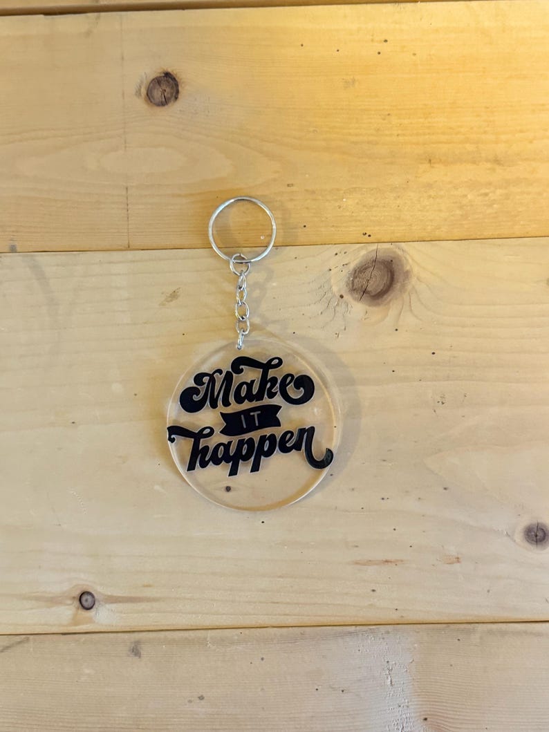 Cute Acrylic Quote Keychain – Ready to Ship Gift for Friends – Funny ...