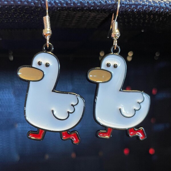 Duck Earrings - Etsy