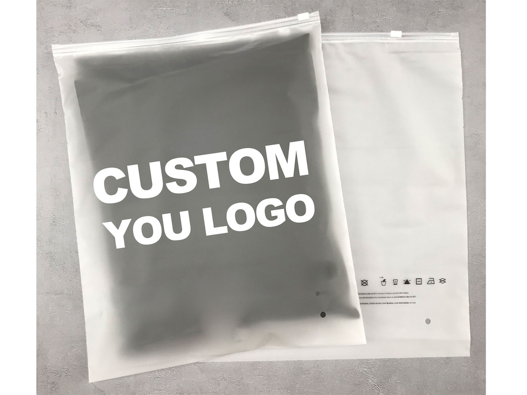 50-200pcs Custom Zipper Bag ,clear Zipper Bag ,zipper Bag for Clothing ...