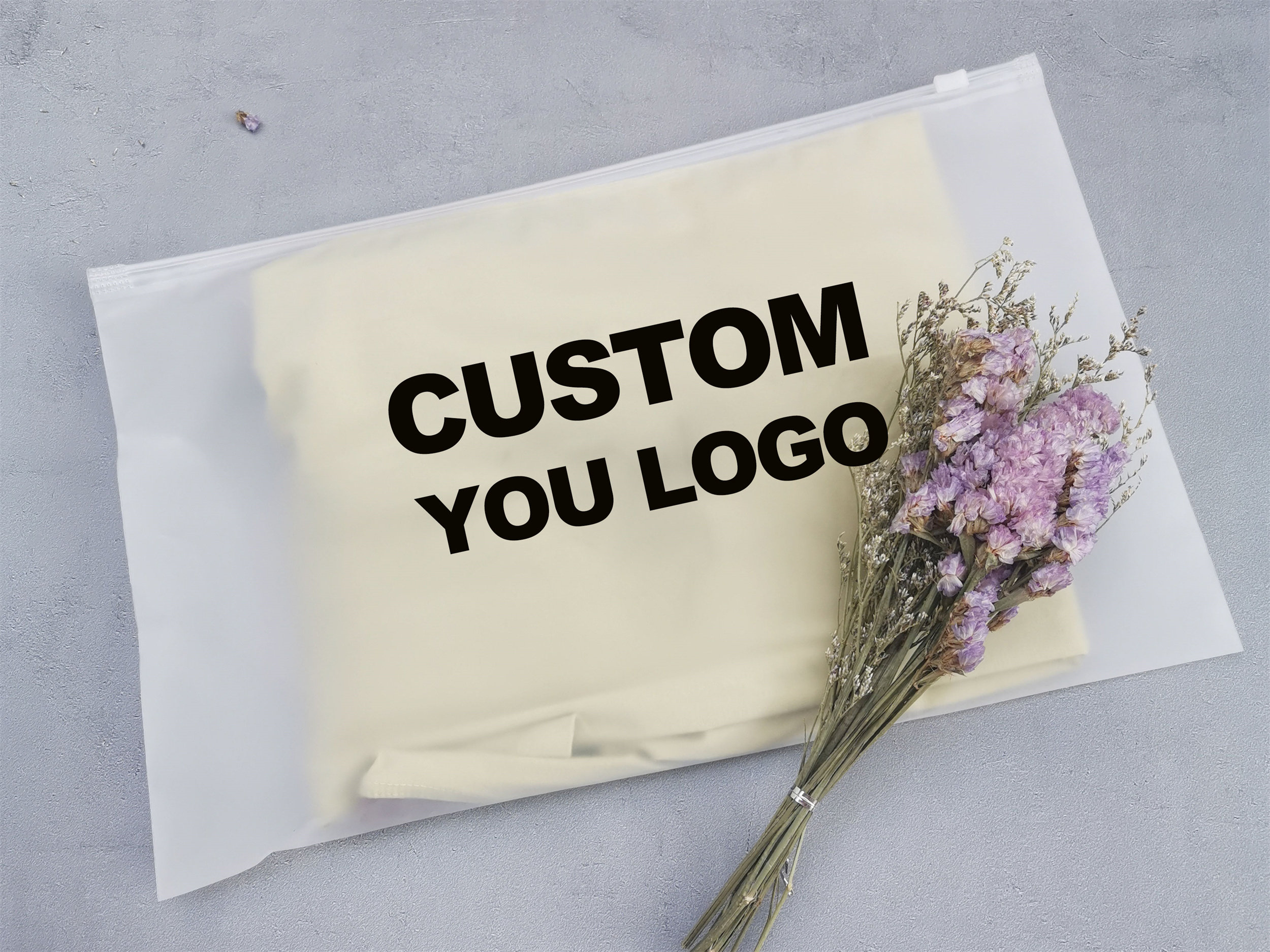 50-200pcs Custom Zipper Bag ,clear Zipper Bag ,zipper Bag for Clothing ...