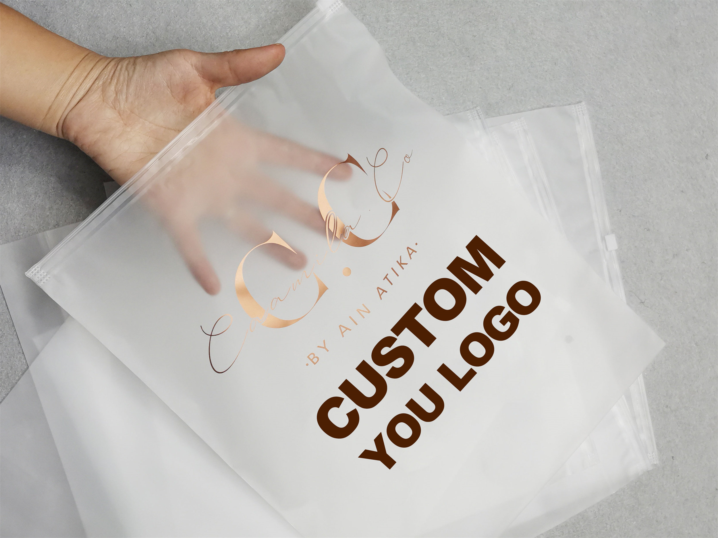 100pcs Custom Zipper Bag ,zipper Bag for Clothing ,clear Zipper Bag ...