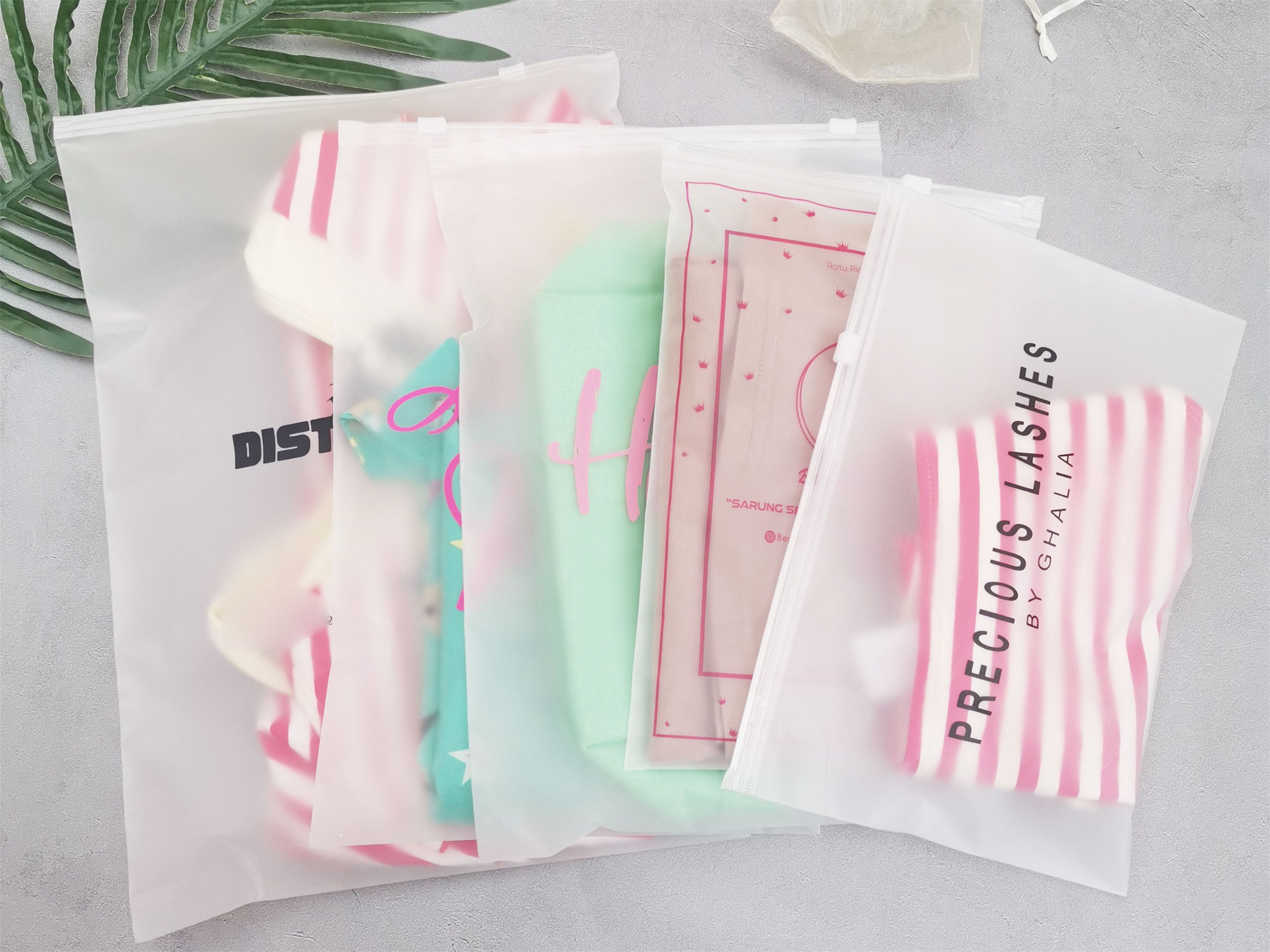 100pcs Custom Zipper Bag ,zipper Bag for Clothing ,clear Zipper Bag ...