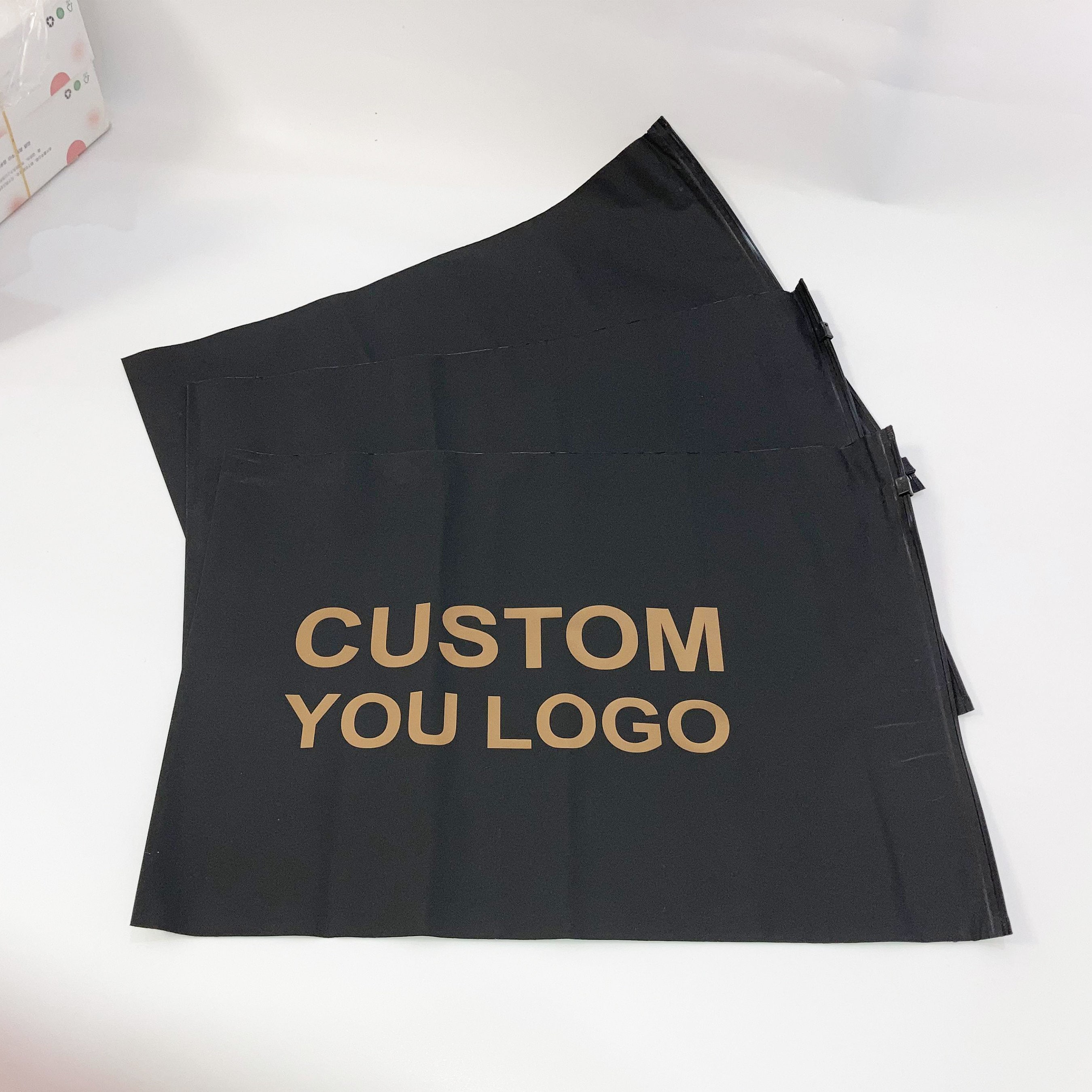 50pcs Custom Black Zipper Bags Custom Zipper Bag ,black Zipper Bag ...