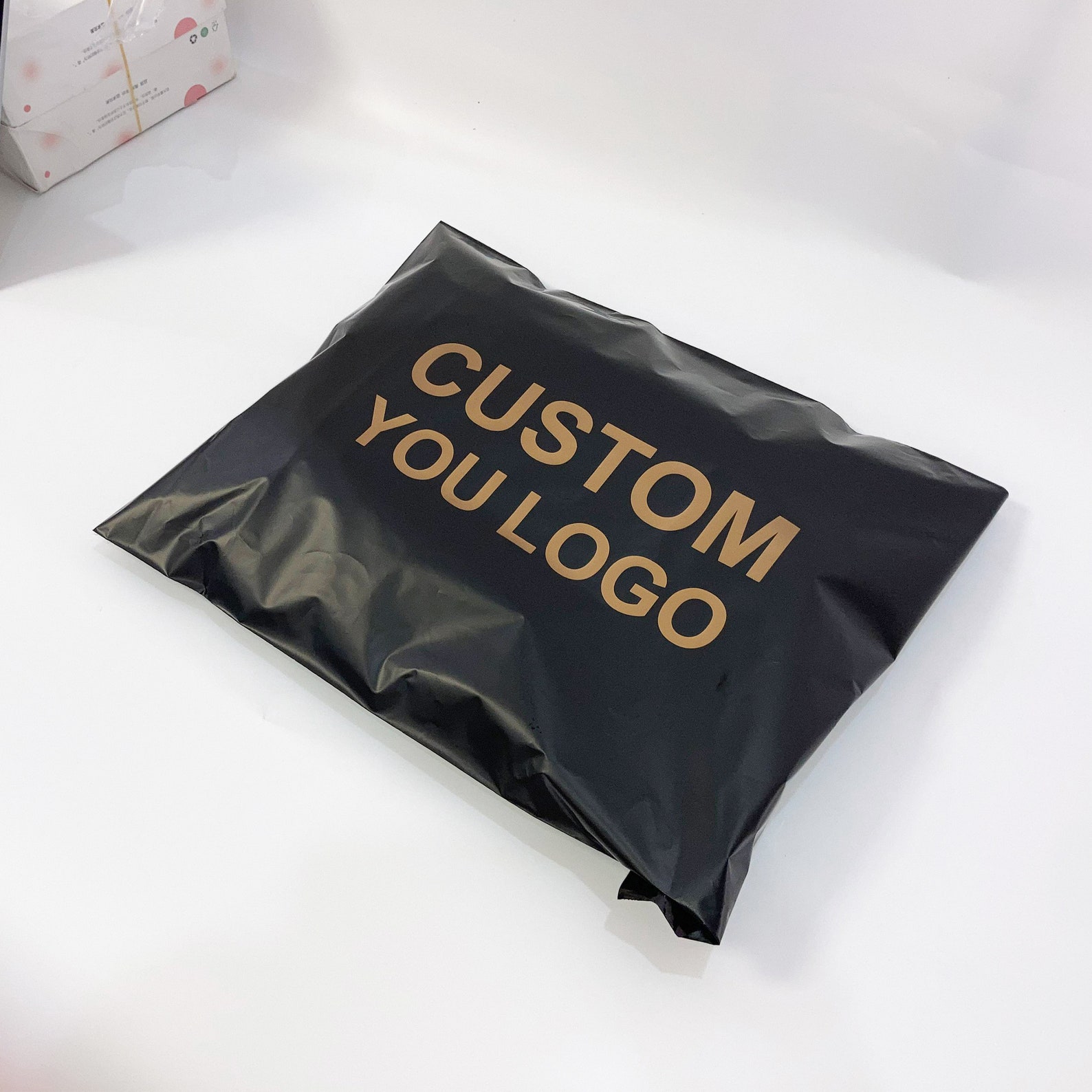 50-100pcs Custom Black Mailing Bag, Biodegradable Poly Mailer, Courier ...