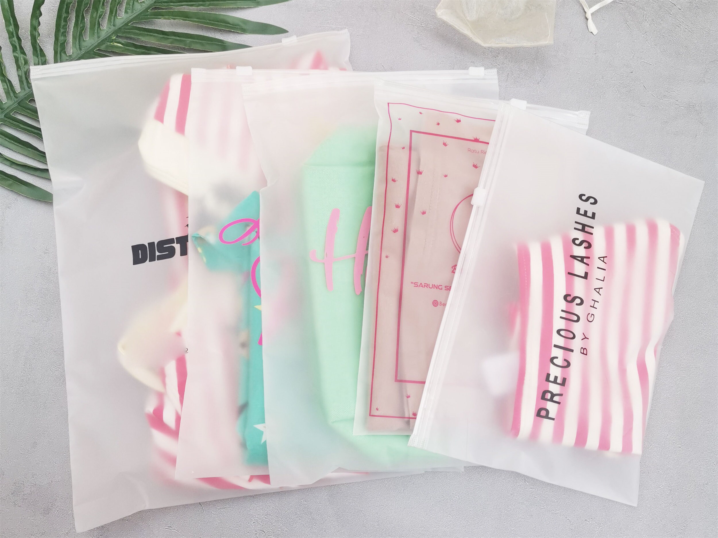 50-200pcs Custom Zipper Bag ,clear Zipper Bag ,zipper Bag for Clothing ...