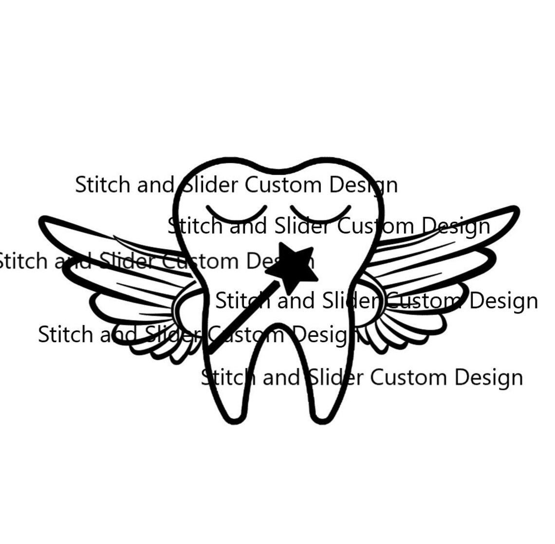 Angel Tooth Fairy Wings SVG, PNG, JPG, Cut File, Silhouette File ...
