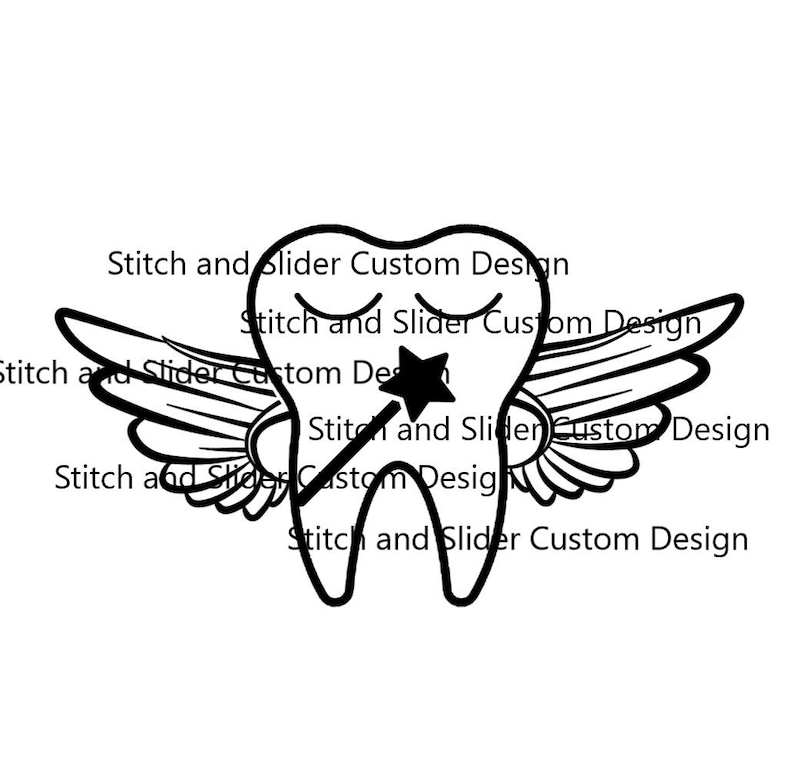 Angel Tooth Fairy Wings SVG, PNG, JPG, Cut File, Silhouette File ...