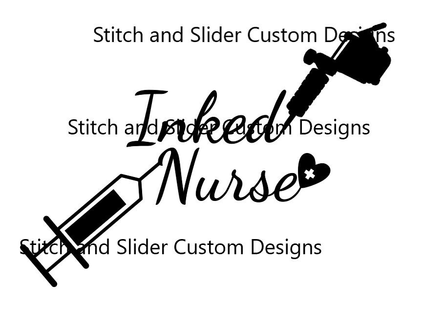 Inked Nurse SVG, PNG, JPG, Cut File, Silhouette File, Cricut File - Etsy