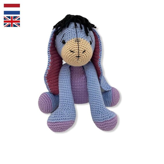 Crochetpattern Eeyore / Haakpatroon Iejoor / Crochet Girls - Etsy