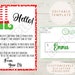 Christmas Elf Mail and Envelope Template, EARLY ARRIVAL, Editable ...