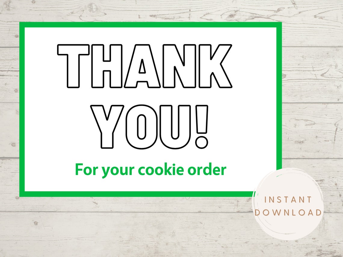 Girl Scouts Thank You Card Printable - Etsy